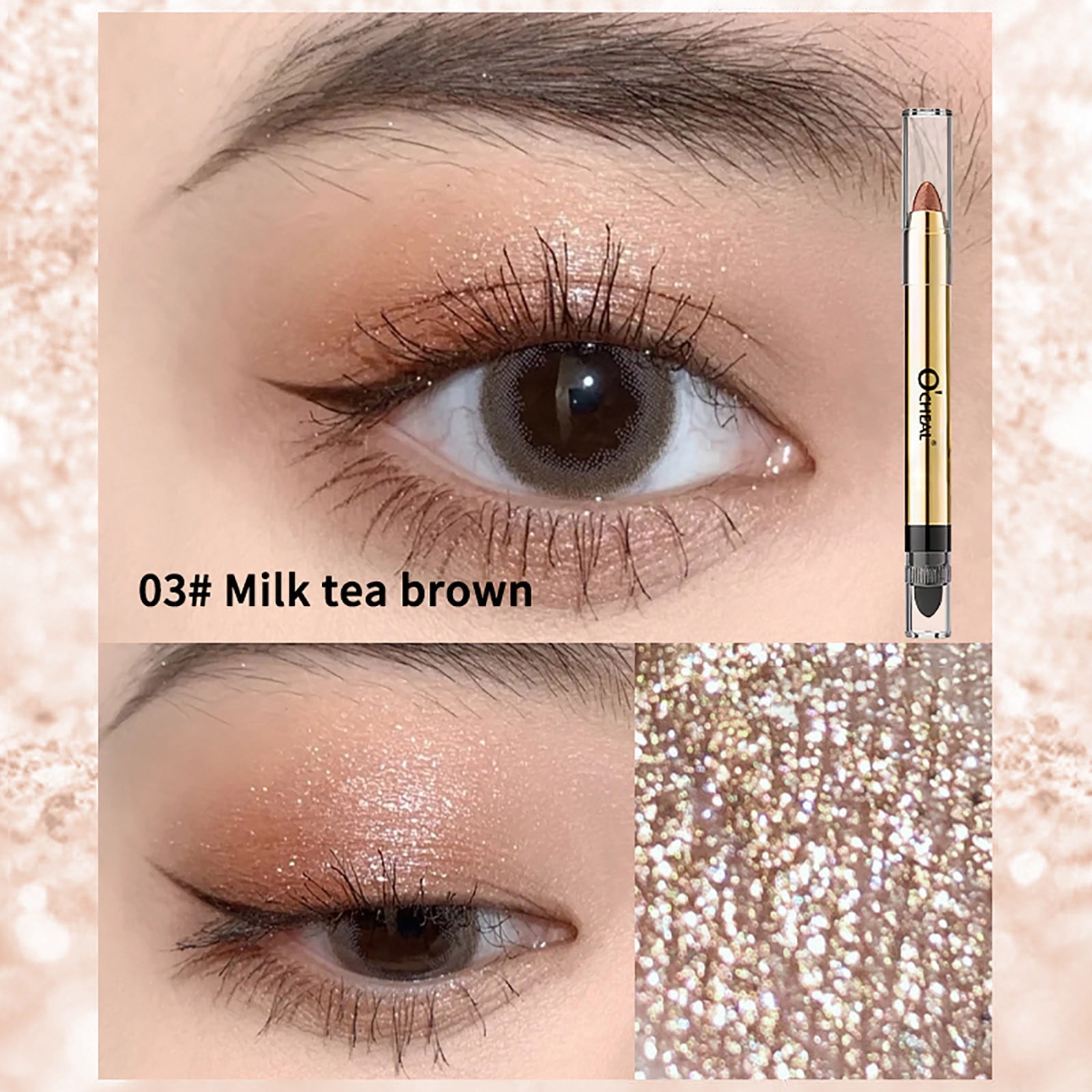 Hongssusuh Eyeshadow，High Gloss Lying Silkworm Eye Shadow Pen，Crease ...