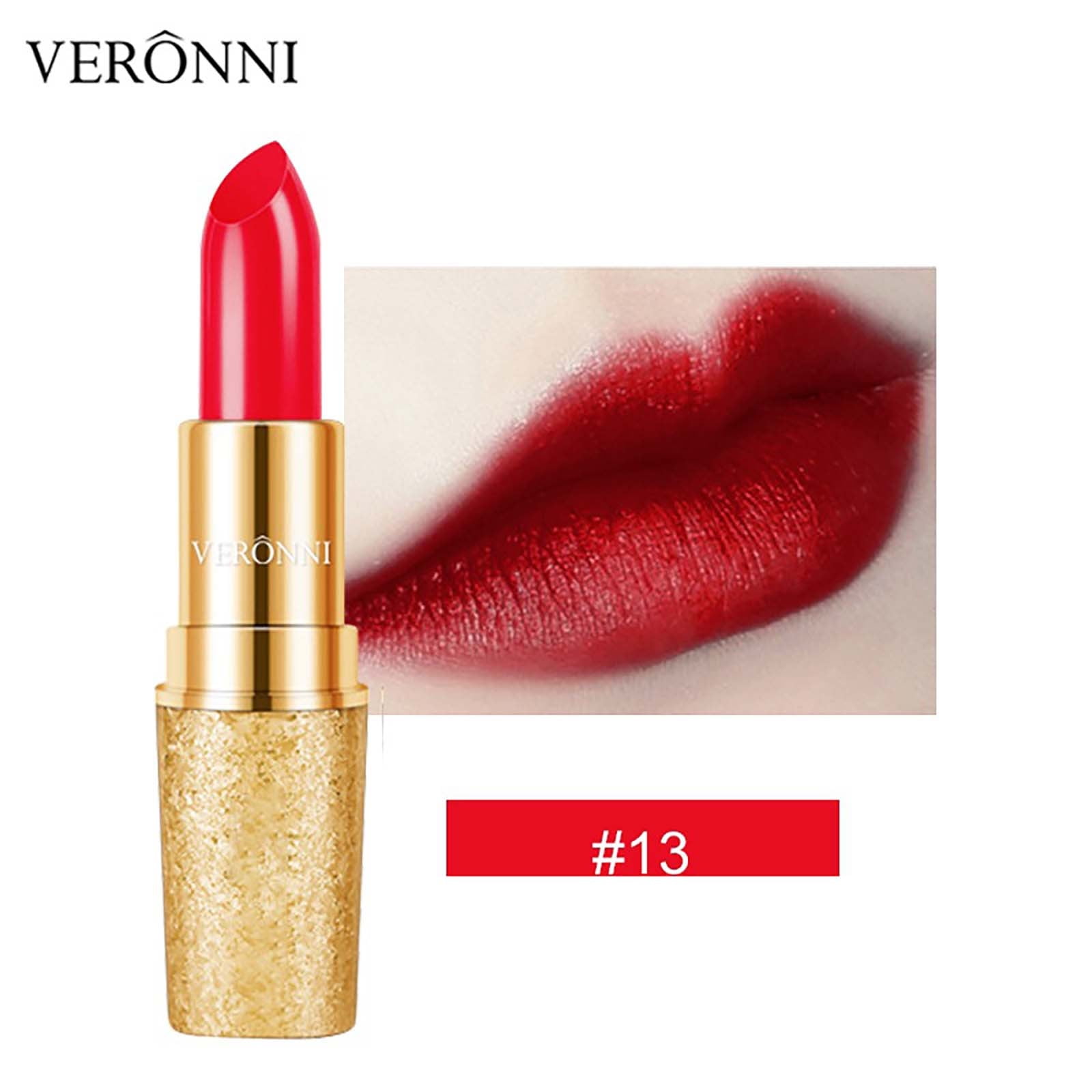 Hongssusuh Lip Balm | Gold Tube Lipstick Moisturizing Velvet Matte ...