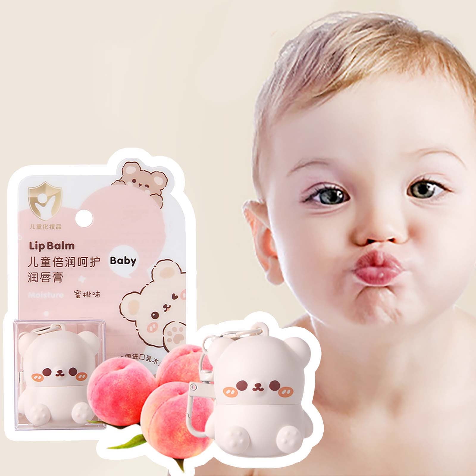 Hongssusuh Lip Balm Lip Balm Hydrating Cute Children'S Bear Lipstick Opposed Wrinkle ...
