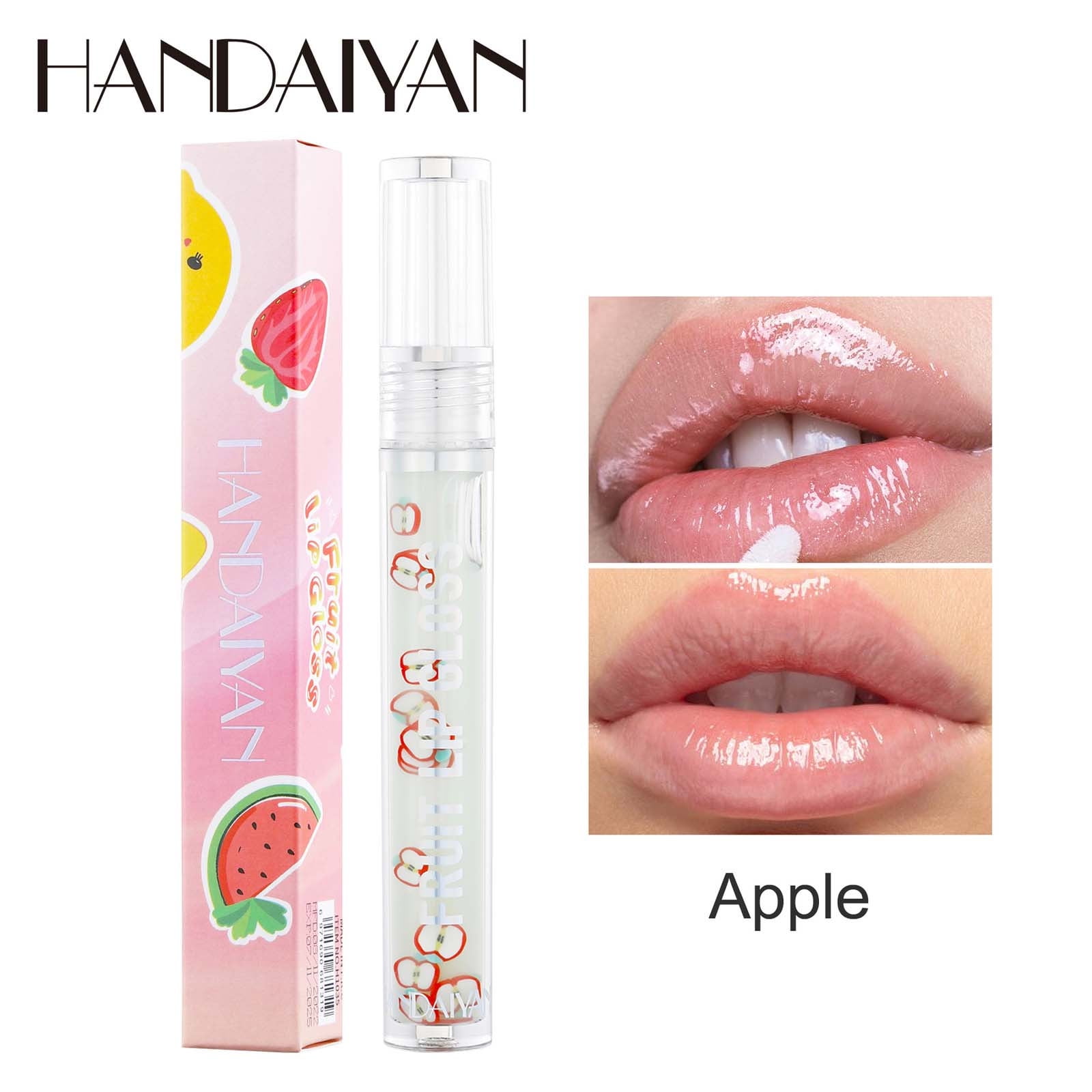 Hongssusuh Lip Gloss Lip Gloss Base Plumping Lip Oil Fruit Extract Tinted Lip Balm Gloss Color ...