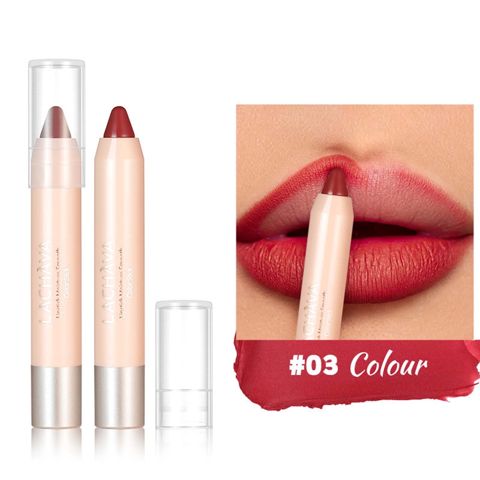 Hongssusuh Lipstick For Women Watertight 8 Color Matte Lipstick Pencil ...