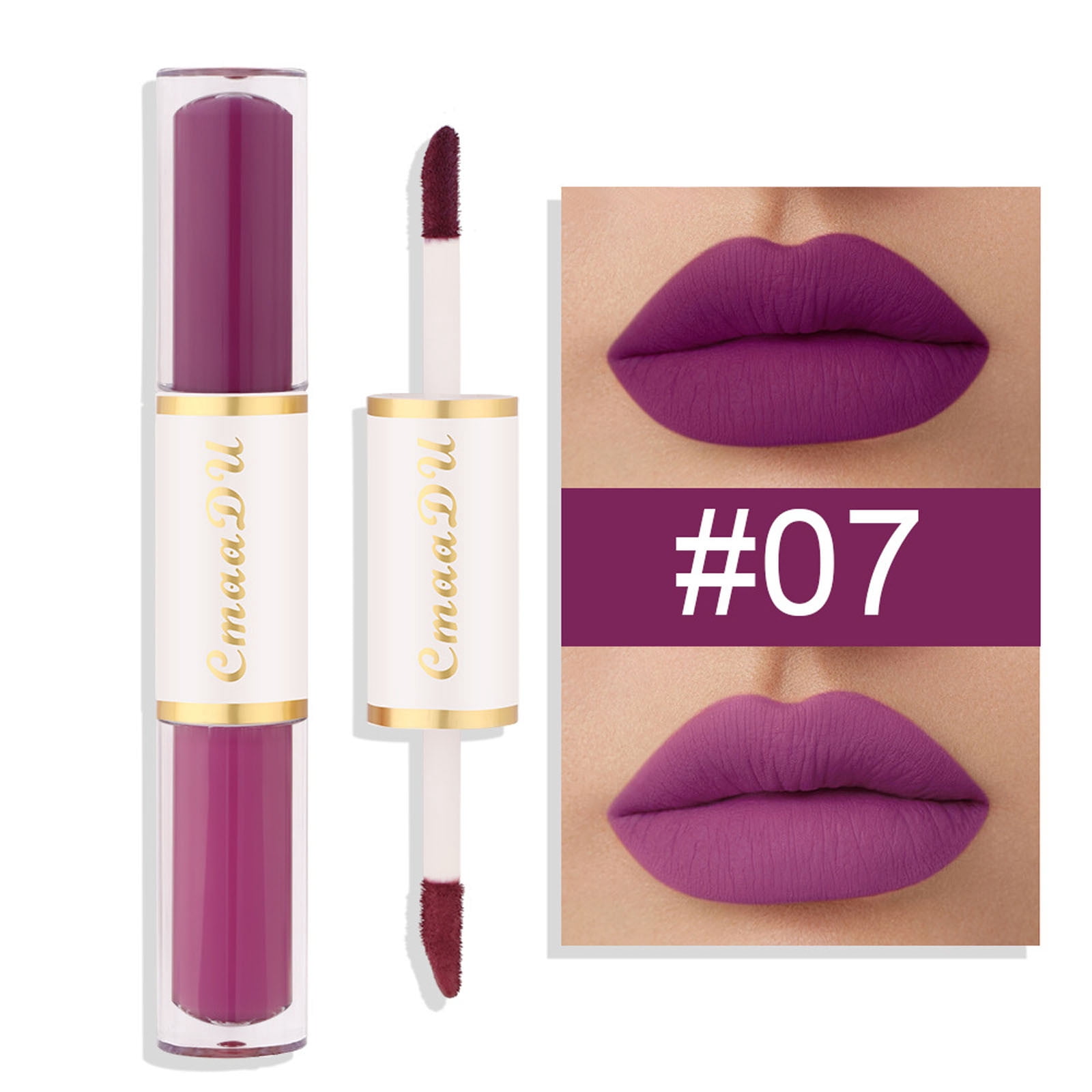 Hongssusuh Lipstick Moisturizing Double-Headed Lip Glaze Lock Color ...