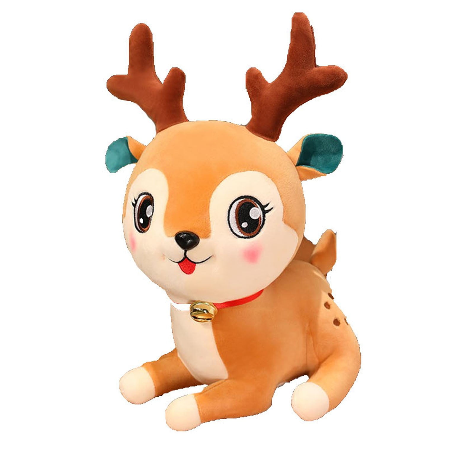 Hongssusuh Reindeer Plush Toys Cute Santa Plush Toy Doll Christmas Elks ...