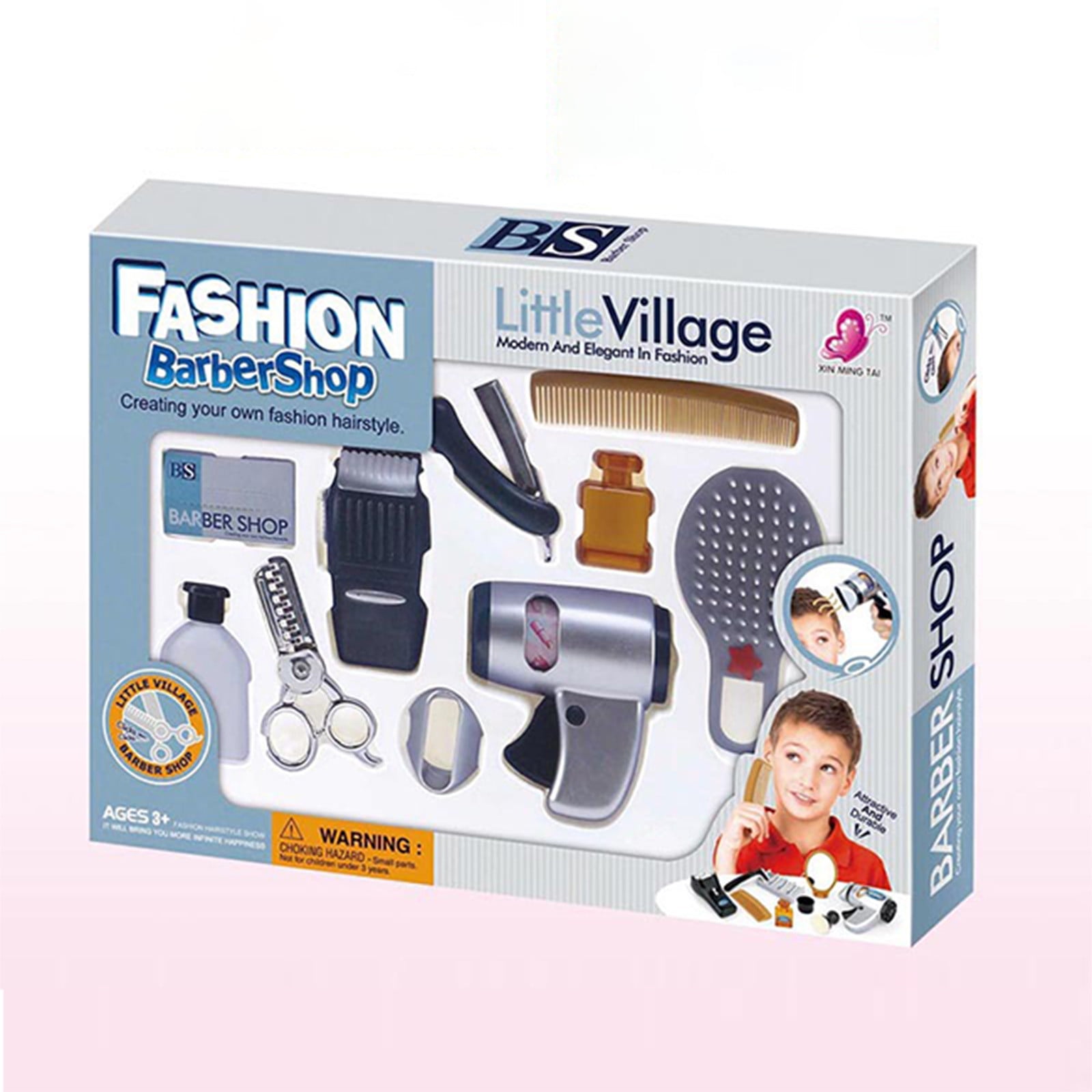 Hongssusuh Toys My First Shaving Kit for Boys, Kids Barber Set Toy ...