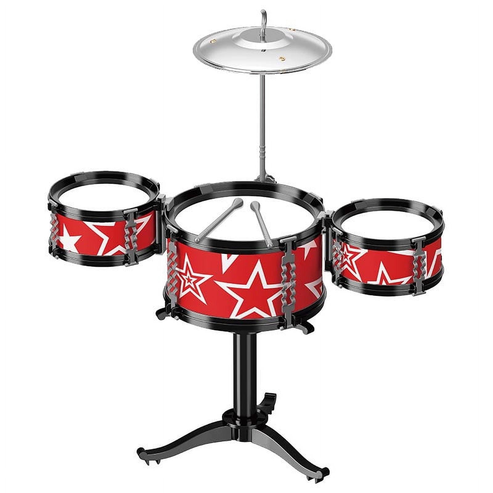 Hongssusuh Toys Kids Drum Set for Toddlers with 5 High Drums & Alloy ...