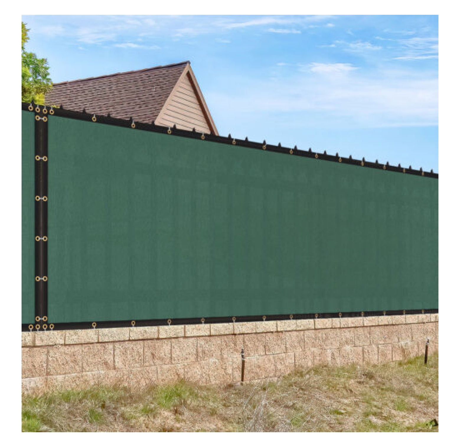 Hongwa 6ftX50ft Privacy Screen Fence Heavy Duty Fencing Mesh Shade Net ...