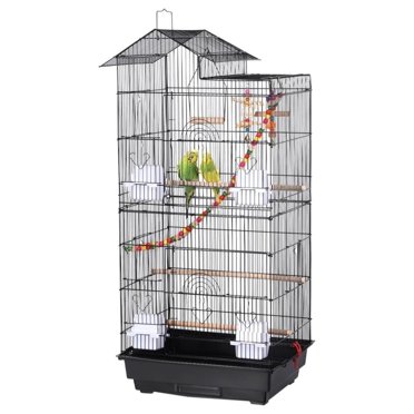 SmileMart 4-Level Rolling Rabbit Cage with Platform and Ramp for Small ...