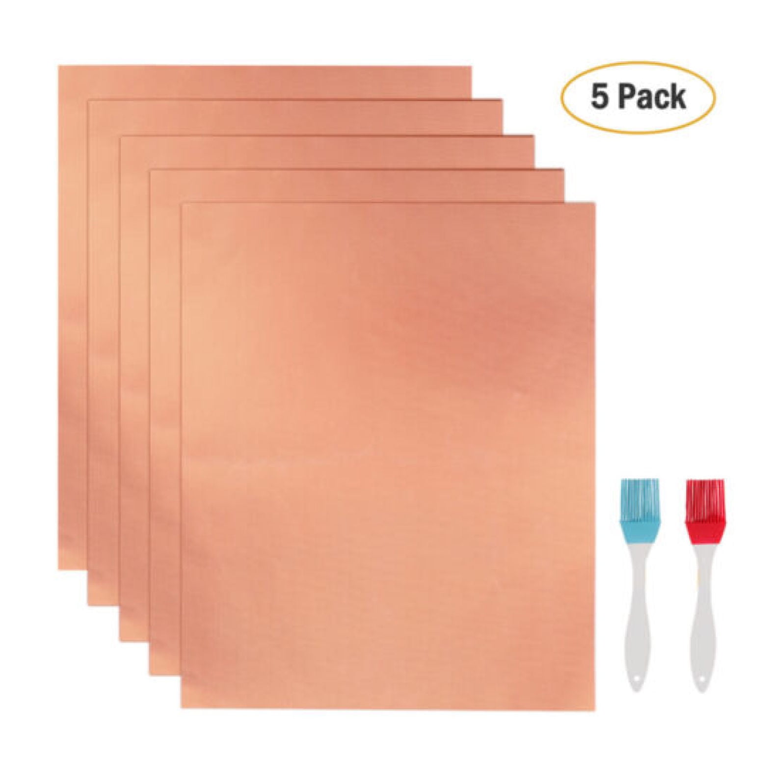 Hongwa Resuable BBQ Copper Grill Mats Baking Mat Non Stick Mat Bake ...