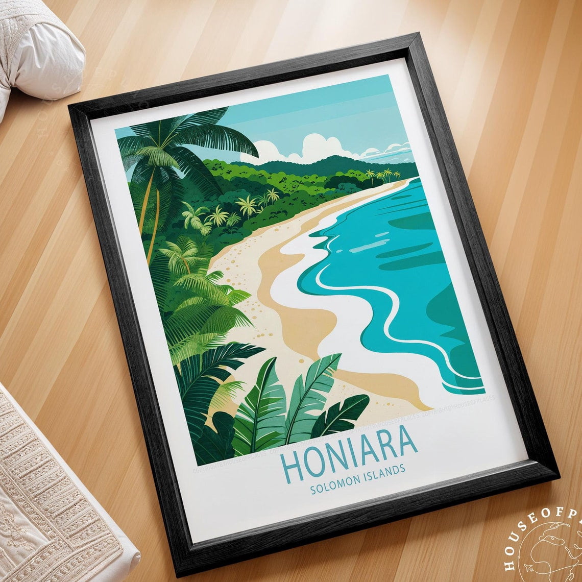 Honiara Solomon Islands Travel Poster, Honiara Wall Art, Solomon ...