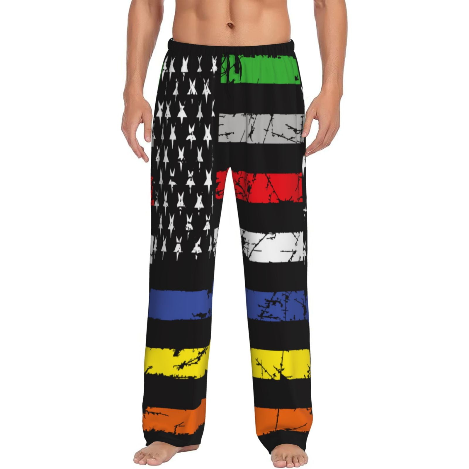 Honiee American Flag for men - a sleek fusion of Straight Pajama Pants ...