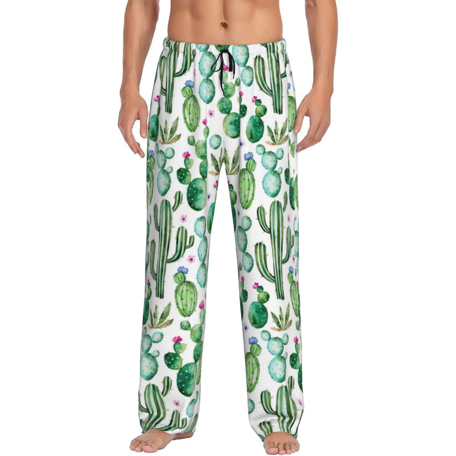 Honiee Cactus Plants1 for men - a sleek fusion of Straight Pajama Pants ...