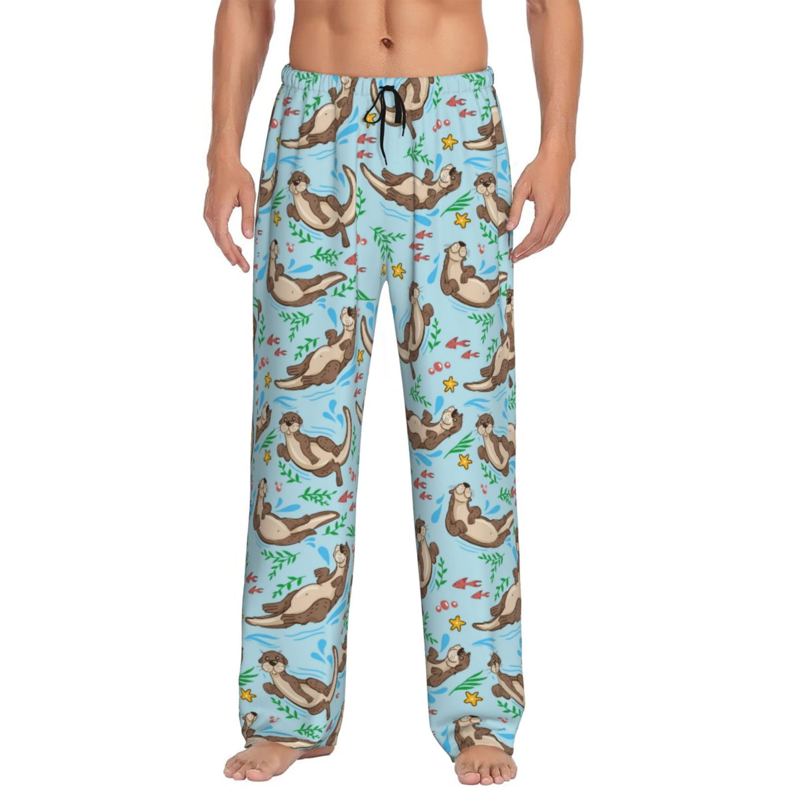 Honiee Cute Otters for men - a sleek fusion of Straight Pajama Pants ...
