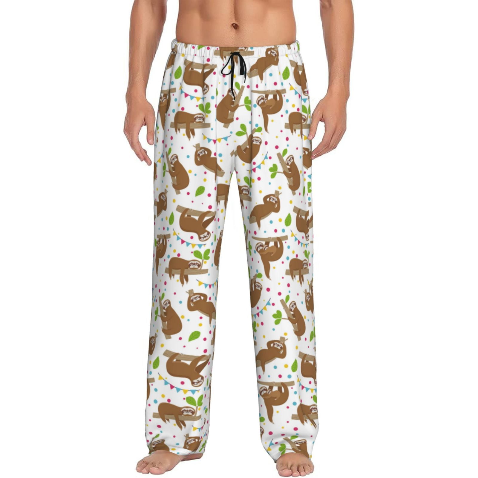 Honiee Cute Sloth for men - a sleek fusion of Straight Pajama Pants ...