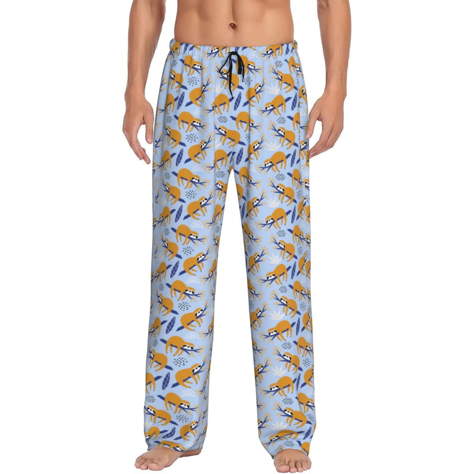 Honiee Cute Sloth for men - a sleek fusion of Straight Pajama Pants ...