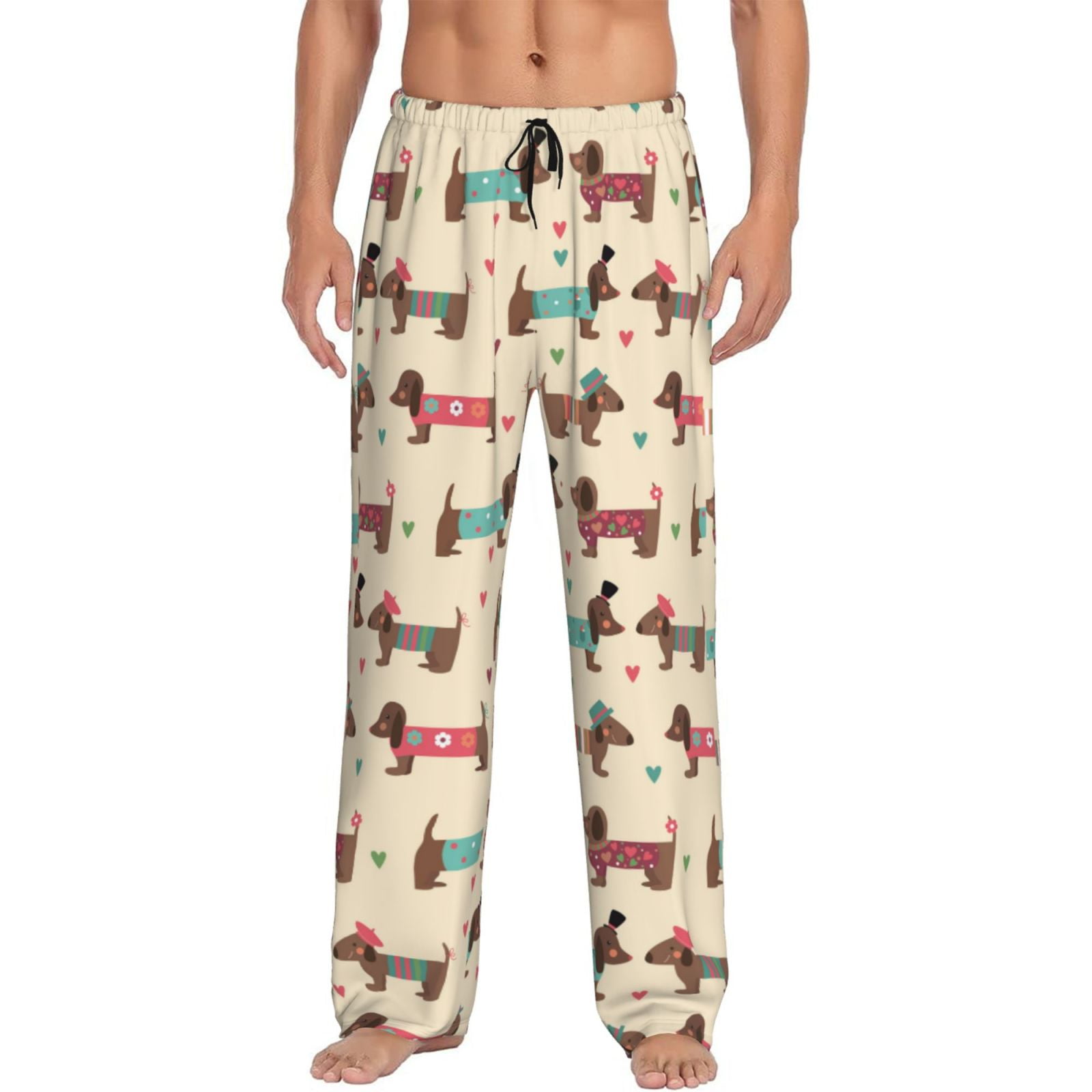 Honiee Dachshund Dog Puppy for men - a sleek fusion of Straight Pajama ...