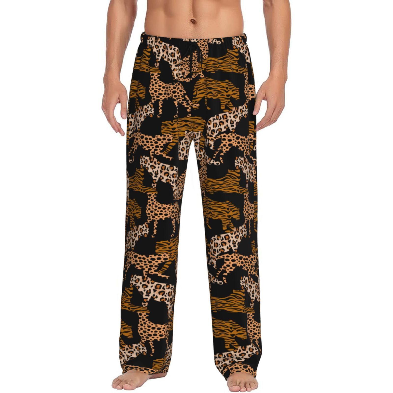 Honiee Leopard Print for men - a sleek fusion of Straight Pajama Pants ...