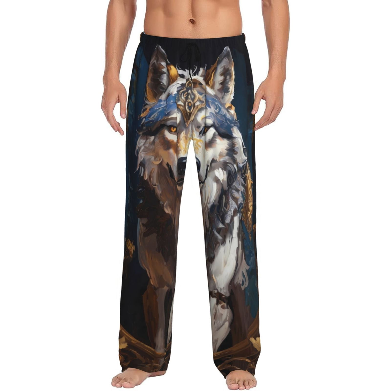 Honiee Oil Painting Tribal Wolf for men - a sleek fusion of Straight ...