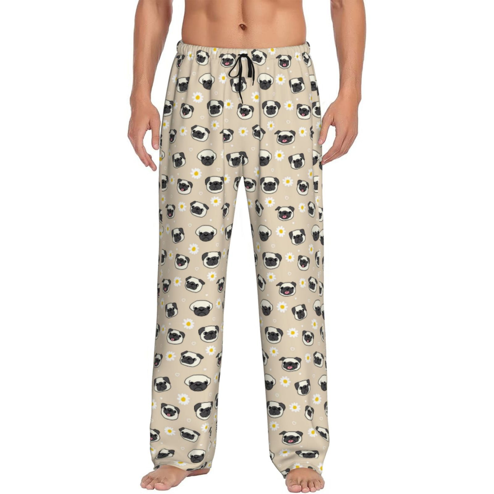 Honiee Pug Dog Face for men - a sleek fusion of Straight Pajama Pants ...
