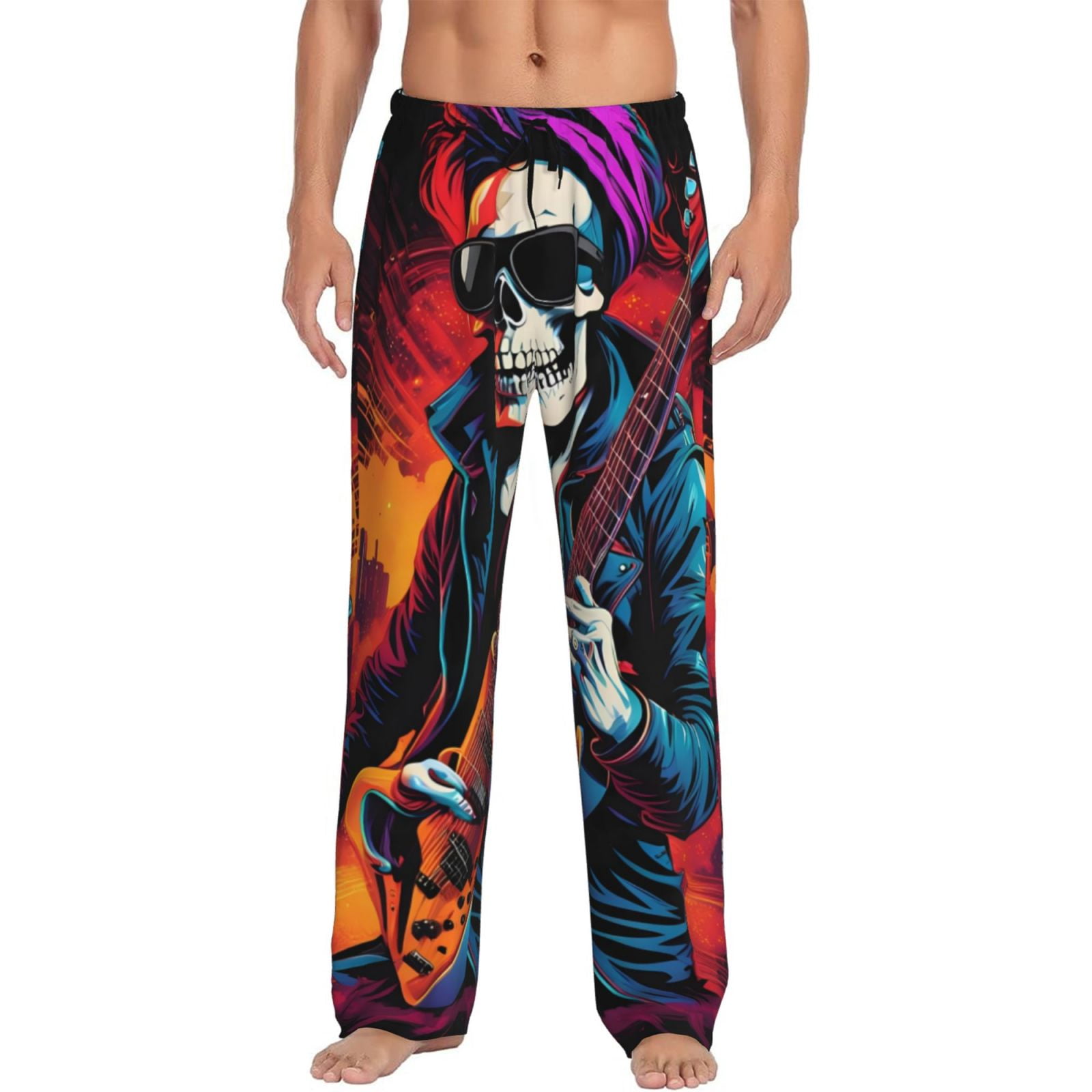 Honiee Rock Skull Singer for men - a sleek fusion of Straight Pajama ...