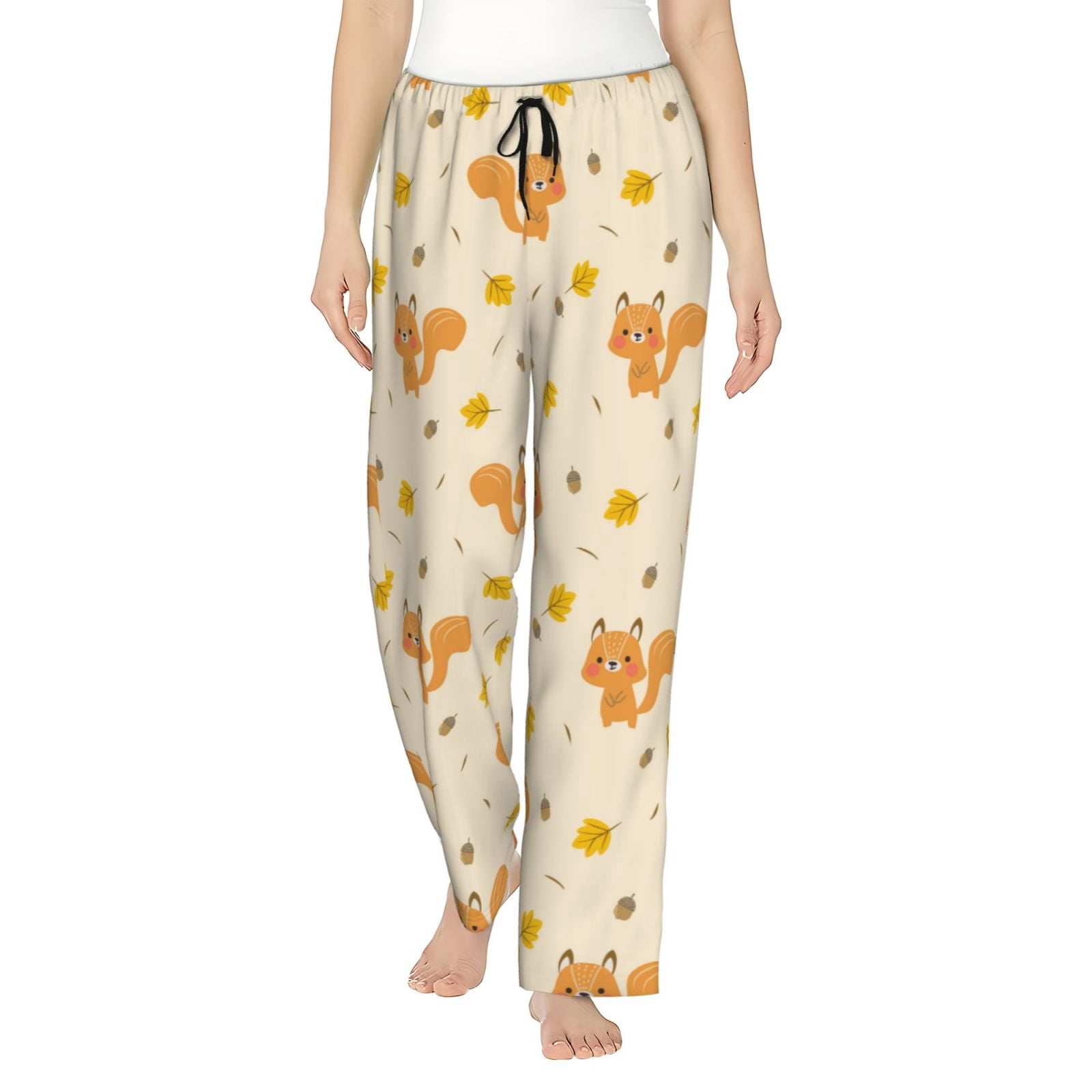 Honiee Squirrel And Leaves for elegant Women's Lounge Pants and Pajama ...