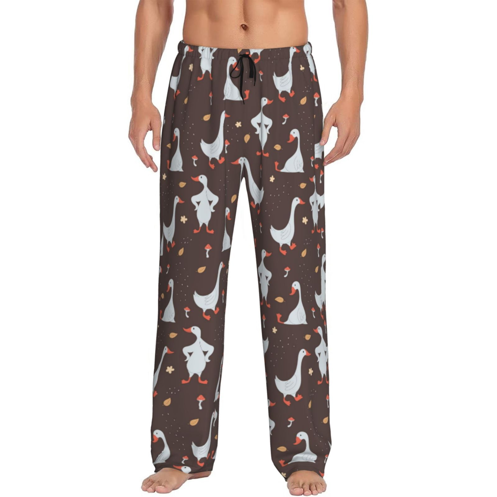 Honiee cartoon geese for men - a sleek fusion of Straight Pajama Pants ...