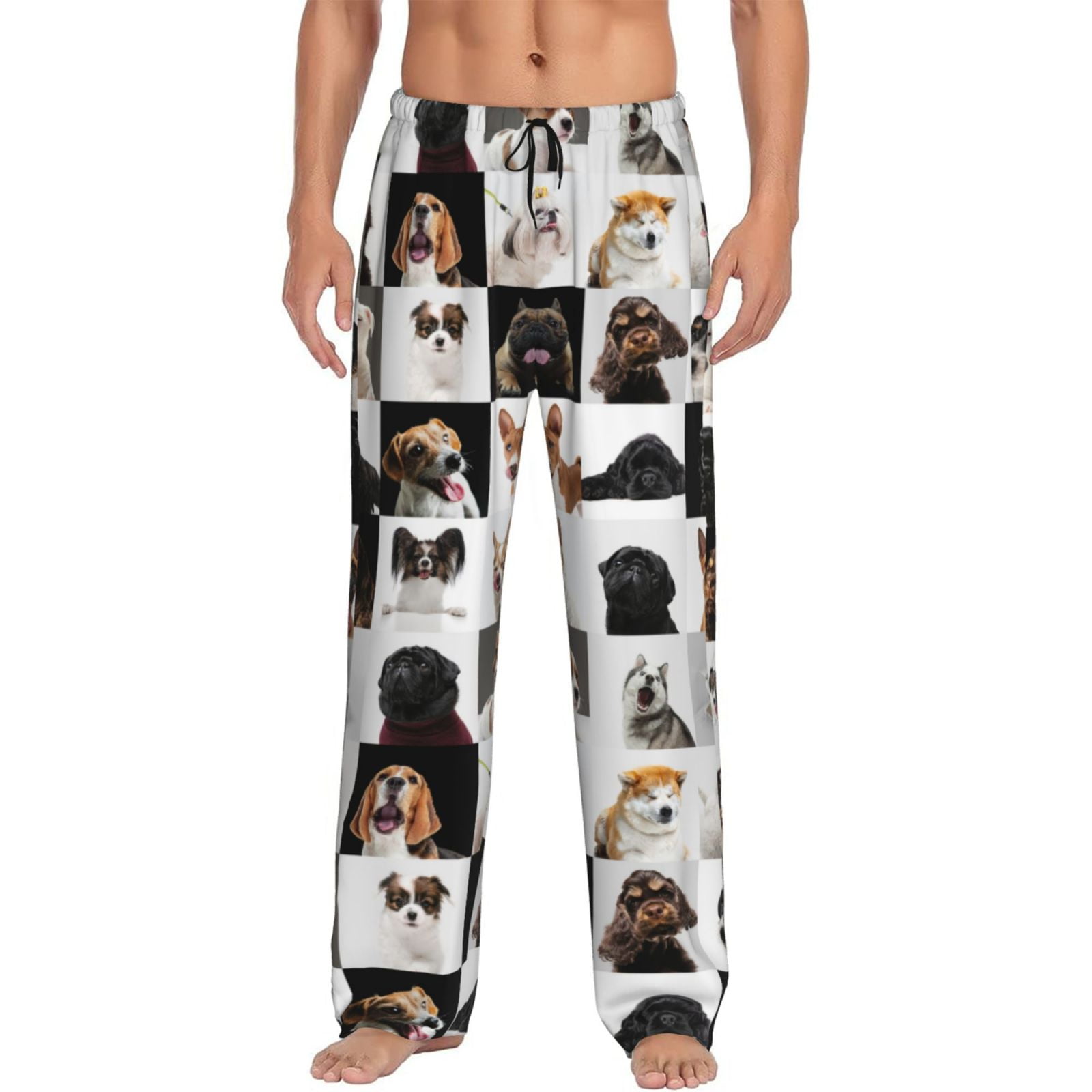 Honiee dogs pets collage for men - a sleek fusion of Straight Pajama ...