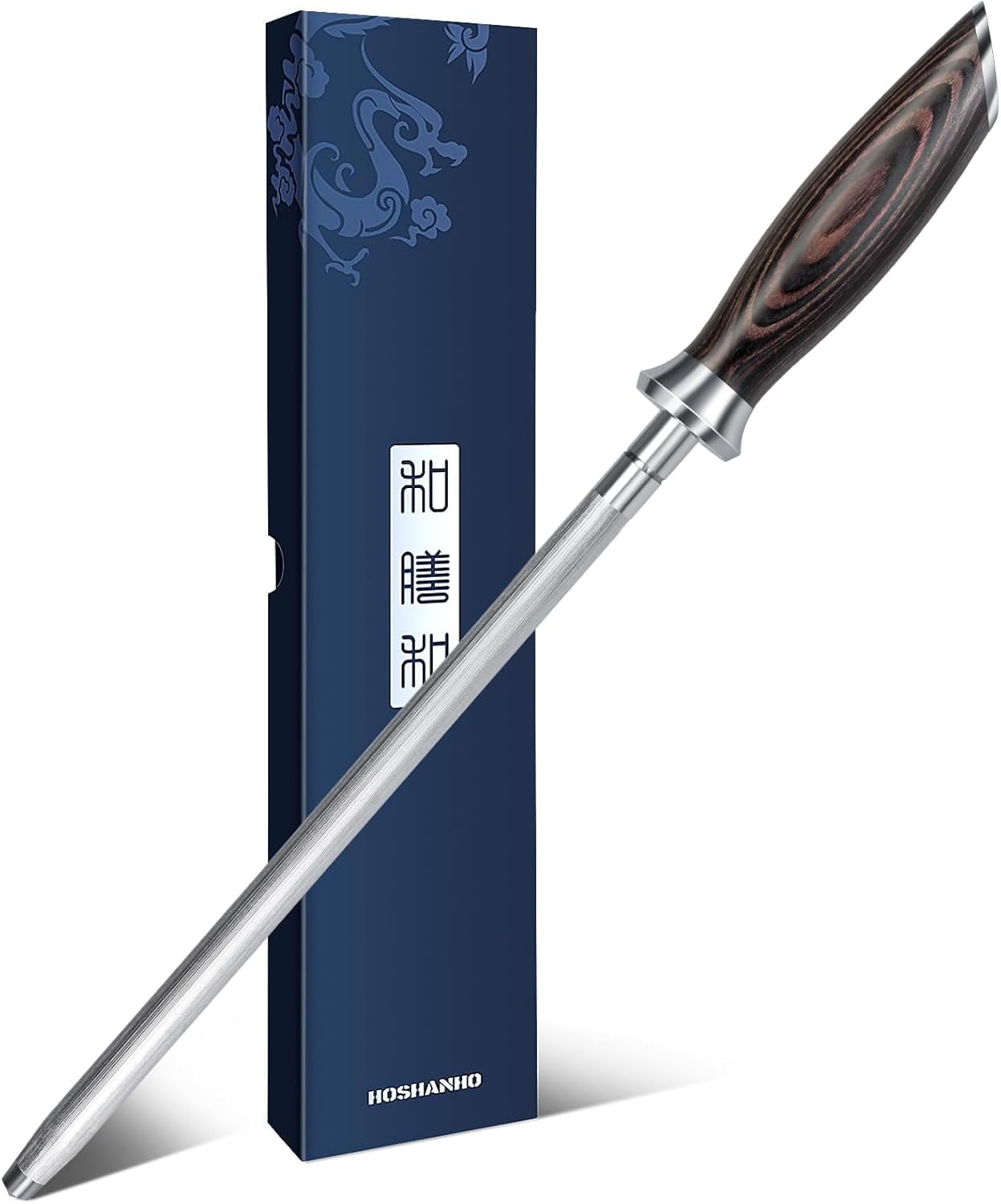 Honing Rod,10 Inch Professional Kitchen Knife Sharpener Rod, Japanese ...