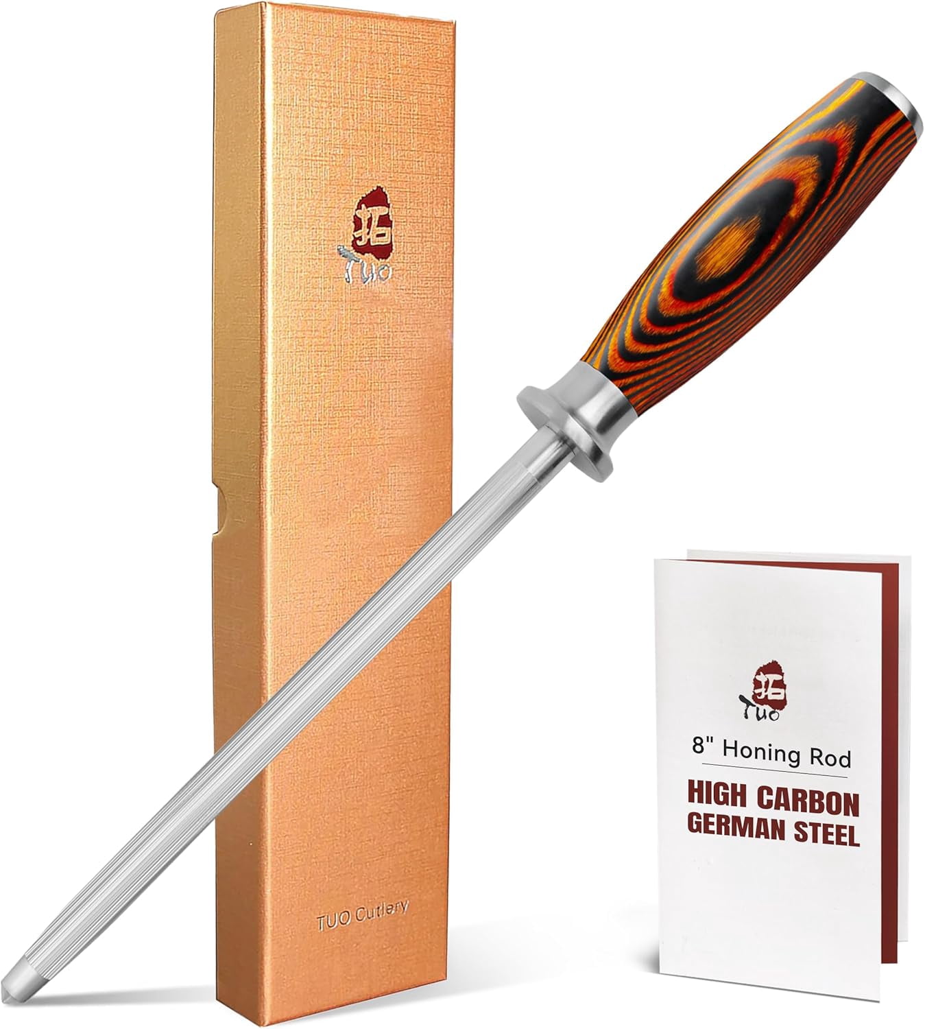 Honing Rod, Sharpening Steel with Larger Diameter for Kitchen Knife ...