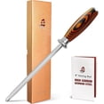 Honing Rod, Sharpening Steel with Larger Diameter for Kitchen Knife ...