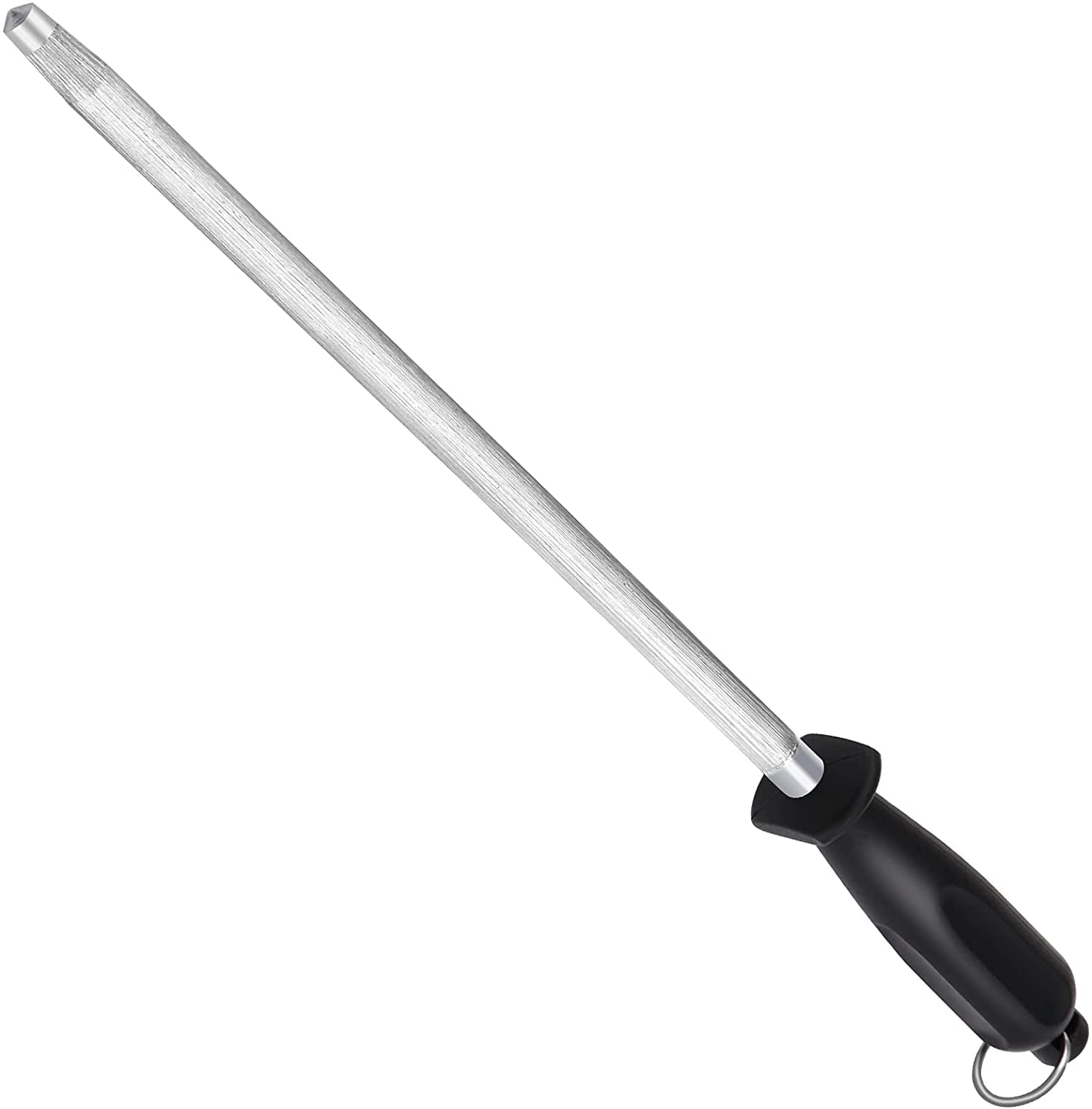 Honing Steel Knife Sharpening Rod 12 inches, Premium Carbon Sharpener ...