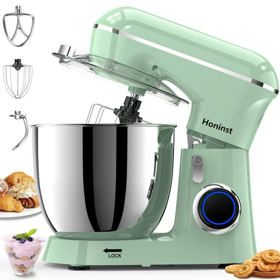Honinst 6.5QT Electric Stand Mixer, 10+P Speeds, Tilt-Head Food Mixer ...