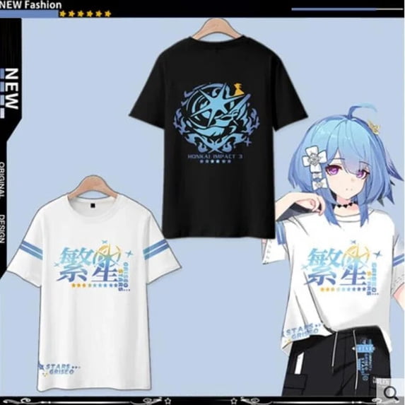 Honkai Impact 3rd Griseo 3D Print T Shirt Women Men Summer Fashion ...