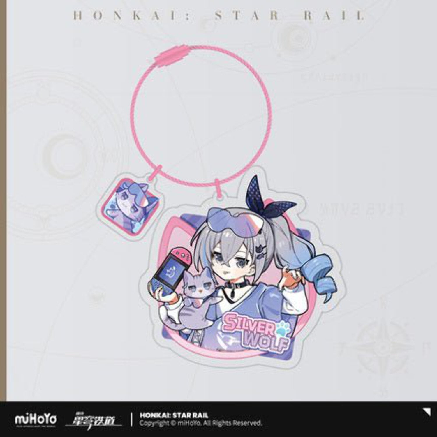 [Honkai Star Rail] Acrylic Pendant of the Tiny Cat Series - Silver Wolf - Walmart.com