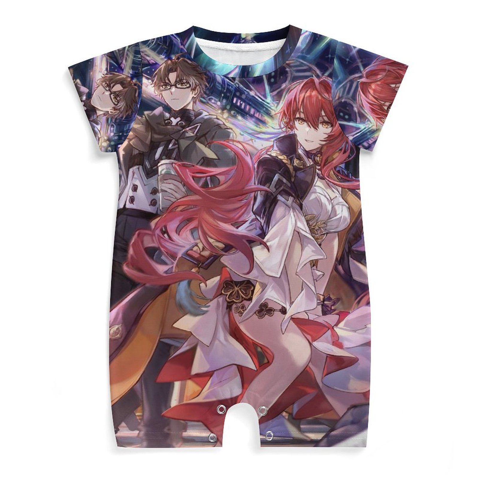 Honkai Star Rail Baby Boy Girl Short Sleeve Romper Clothing Set Print ...