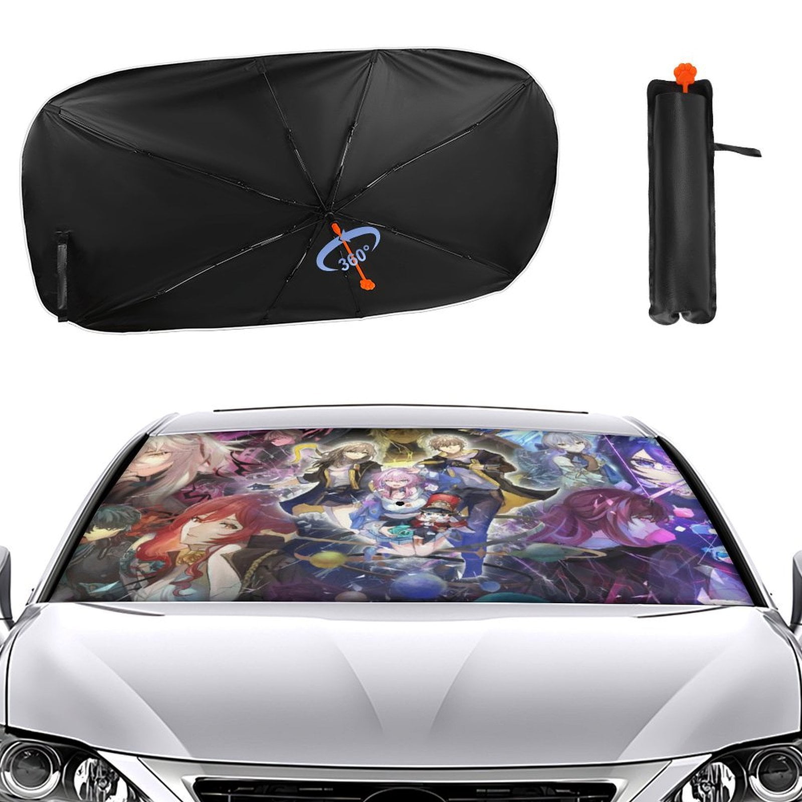 Honkai Star Rail Car Umbrella Windshield Sun Shade, Windshield Cover ...