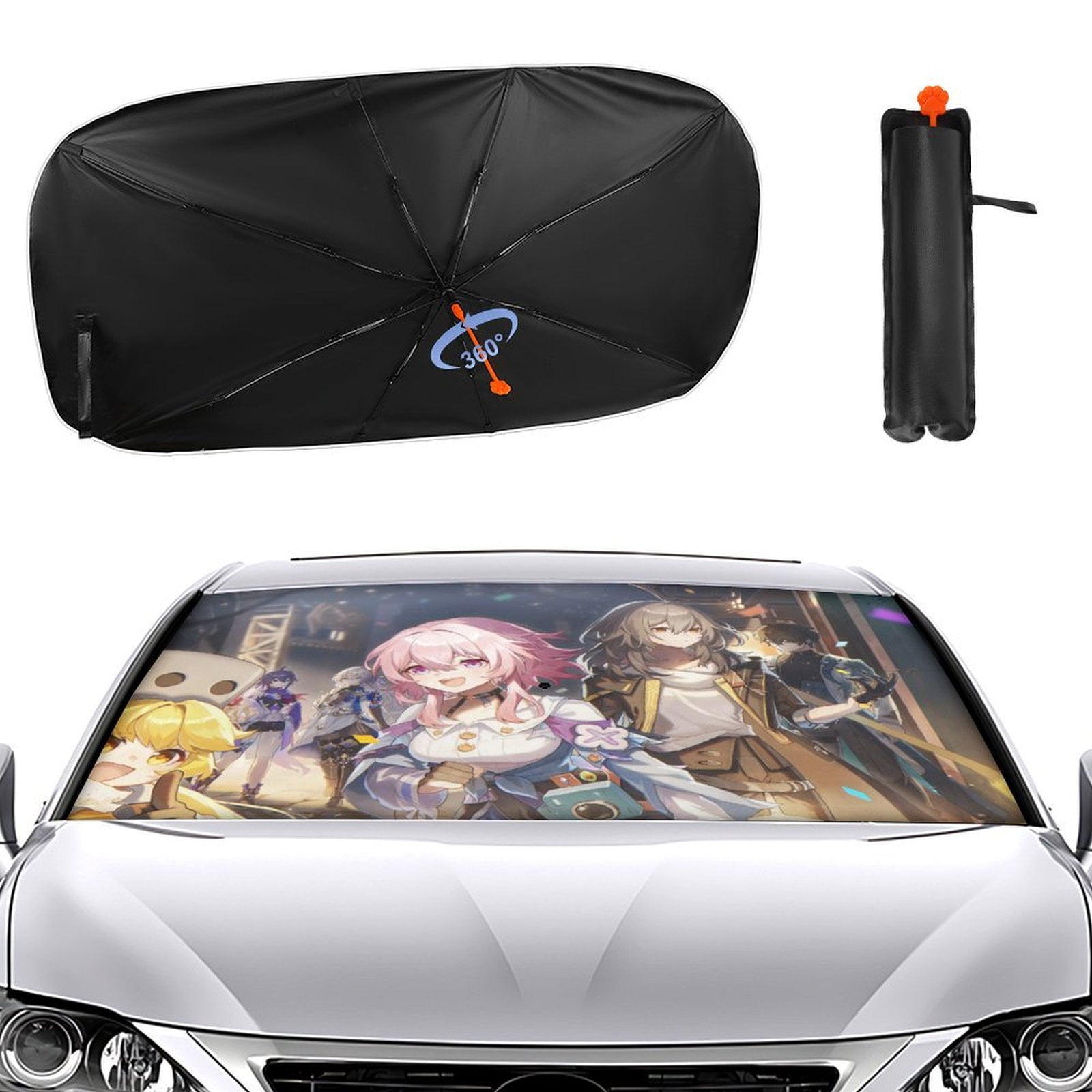 Honkai Star Rail Car Umbrella Windshield Sun Shade, Windshield Cover ...