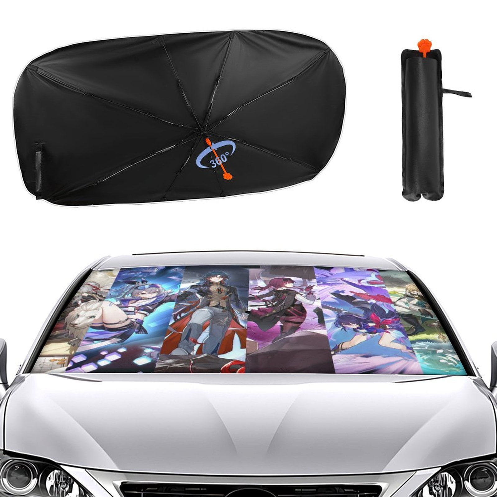 Honkai Star Rail Car Umbrella Windshield Sun Shade, Windshield Cover ...