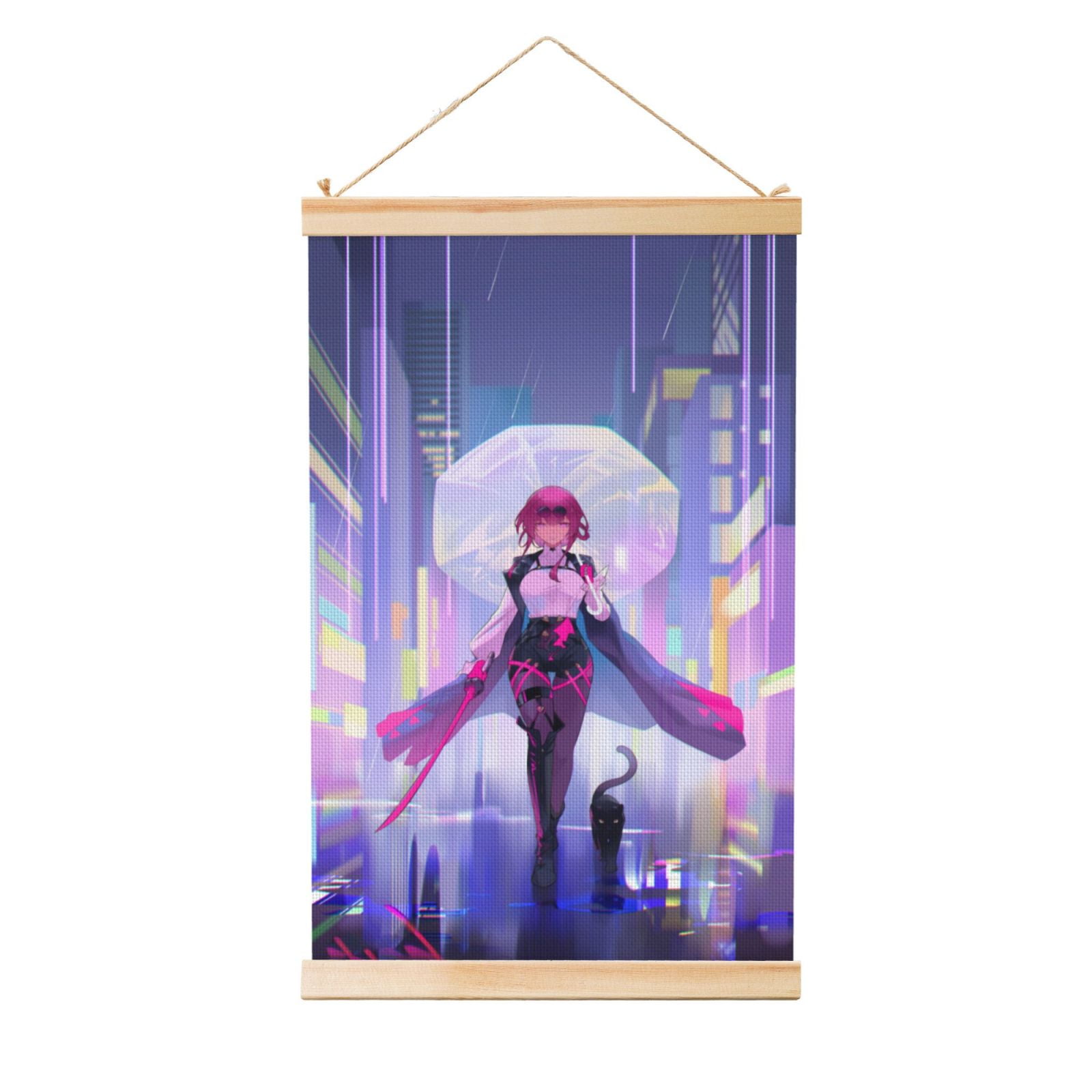Honkai Star Rail Poster Canvas Wooden Shaft Hanging Poster Home Decor ...