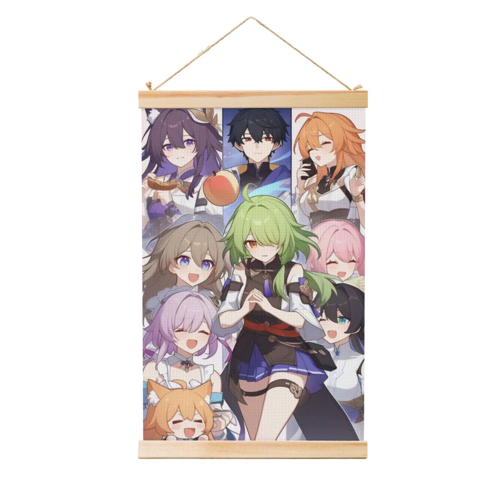 Honkai Star Rail Poster Canvas Wooden Shaft Hanging Poster Home Decor ...