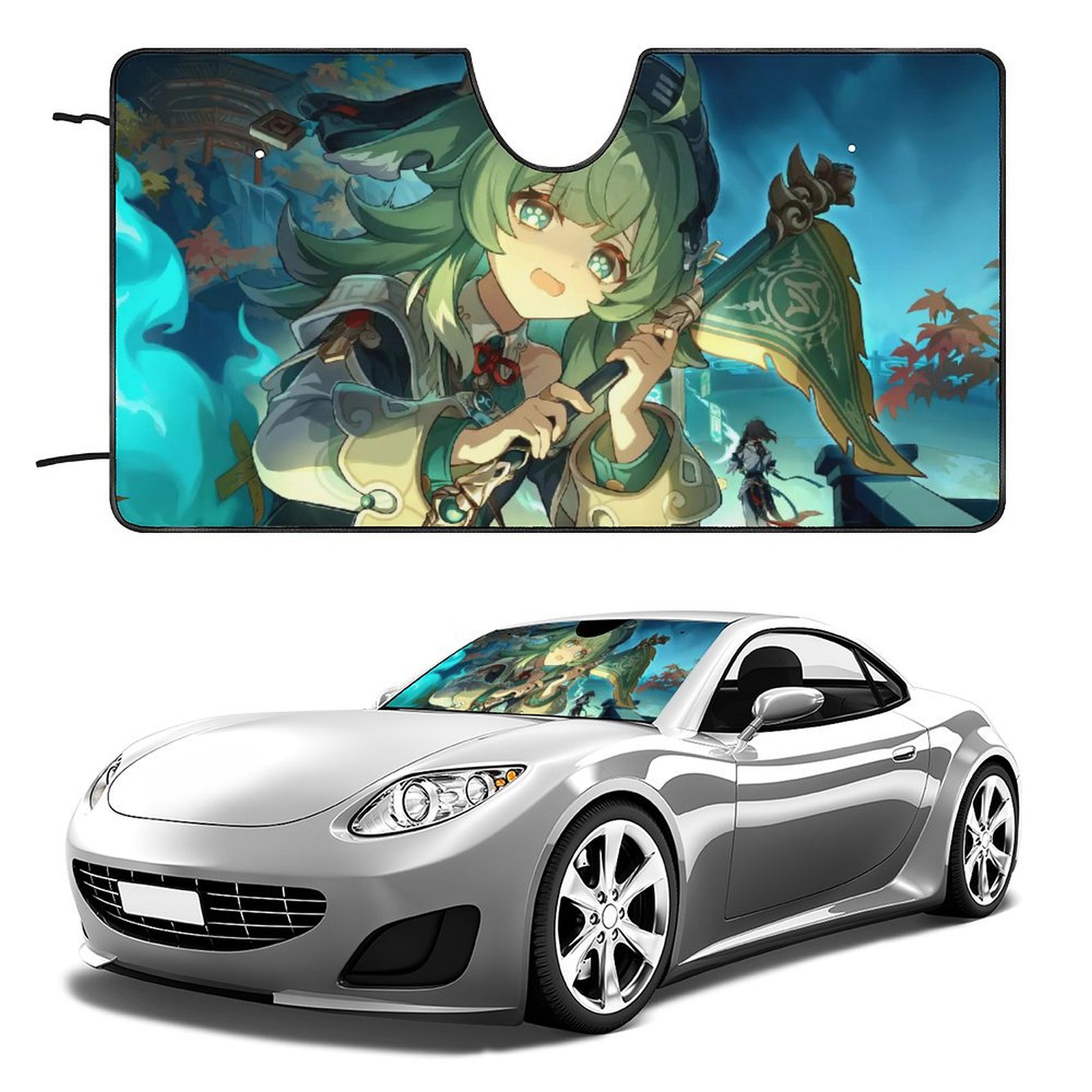 Honkai Star Rail Windshield Sun Shade, Front Foldable Windshield ...