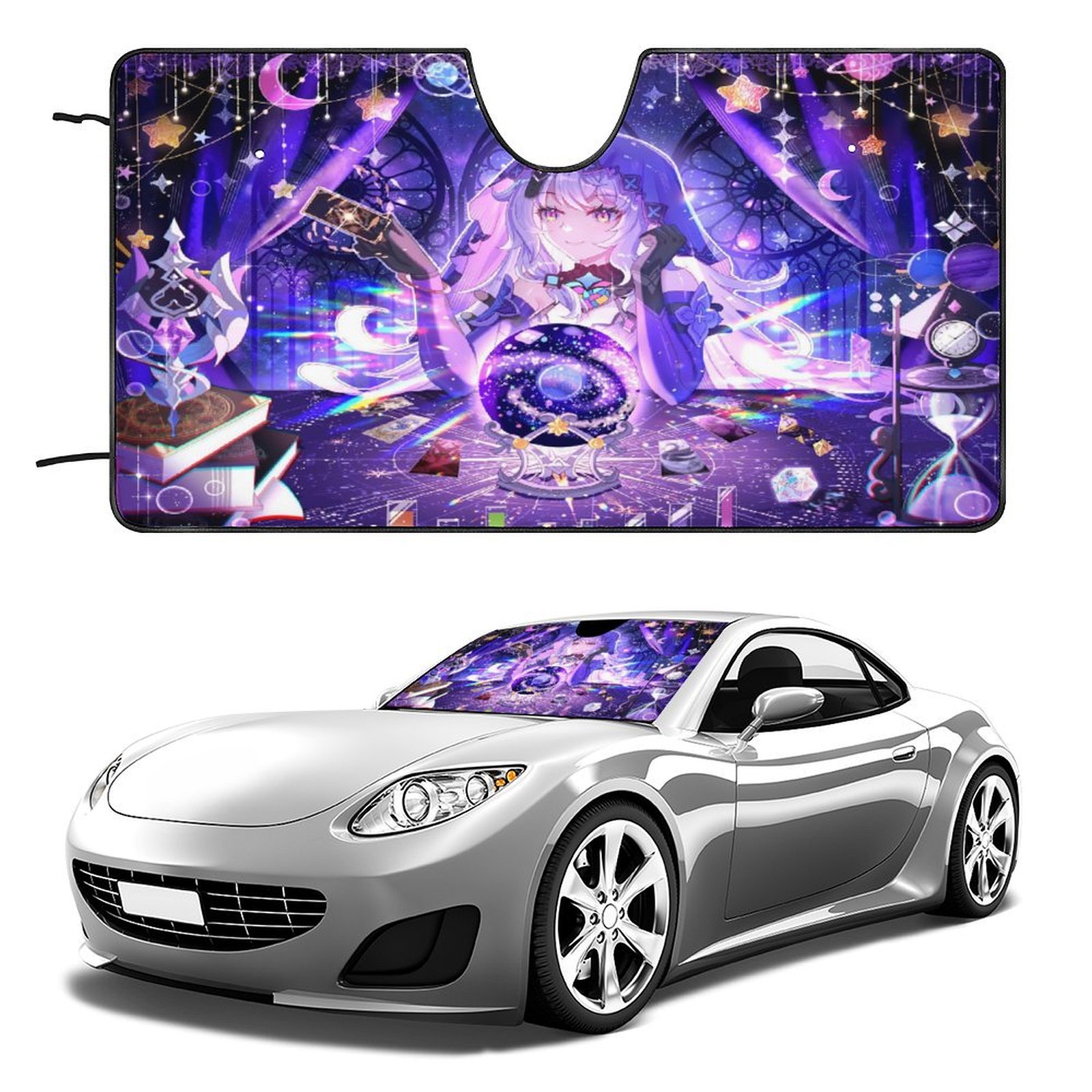 Honkai Star Rail Windshield Sun Shade, Front Foldable Windshield ...