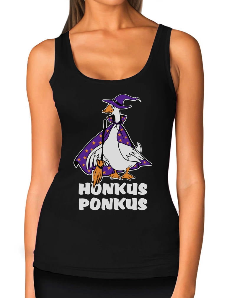 Honkus Ponkus Goose Shirt Funny Halloween Costume Witch Hat Women Tank ...