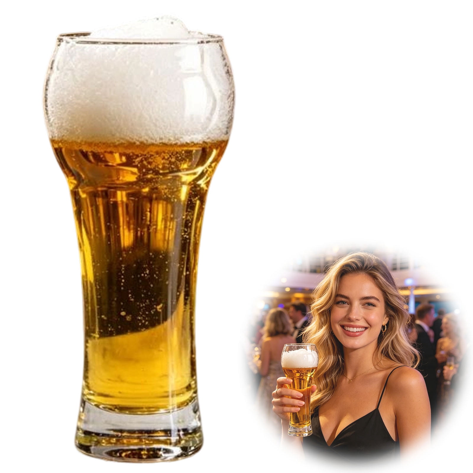 Honmine 2026 Soccer Trophy Beer Glass, Novelty Champions Cup Pilsner ...