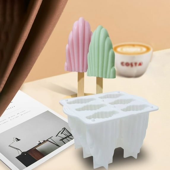 Honmine Ice Cream Molds, 6 in 1 Homemade Popsicle and Ice Cream Maker ...