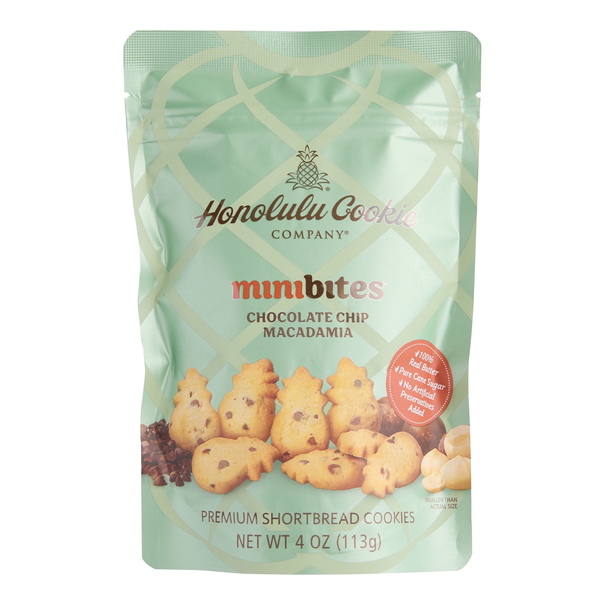 HONOLULU Chocolate Chip Macadamia Shortbread Cookies, 4 oz, Hawaiian ...