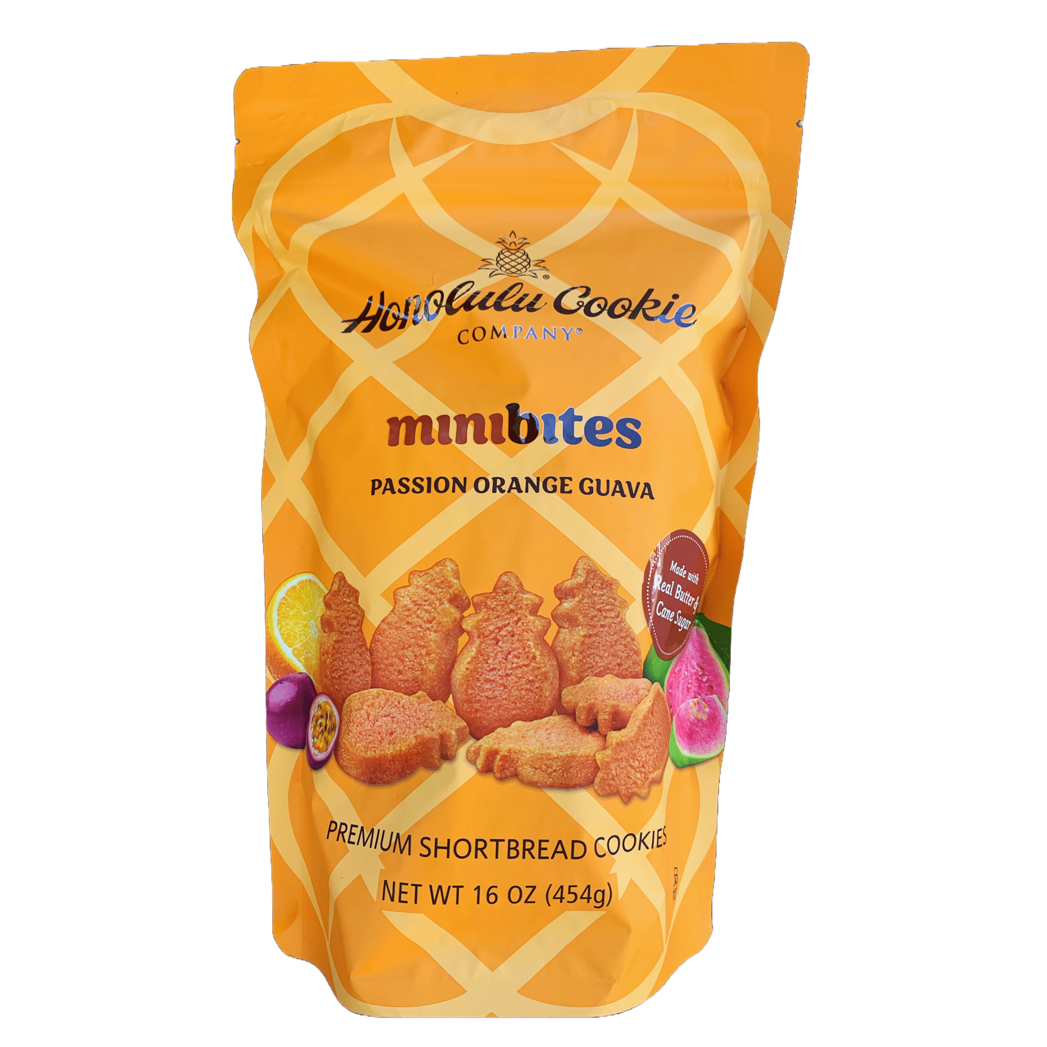 Honolulu Cookie Premium Passion Orange Guava Shortbread Cookies, 16 oz ...