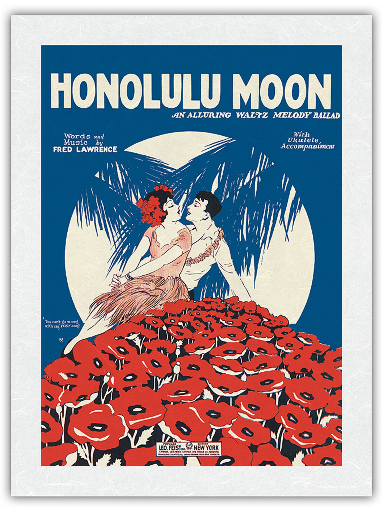 Honolulu Moon - Words and Music by Fred Lawrence - Vintage Hawaiian ...