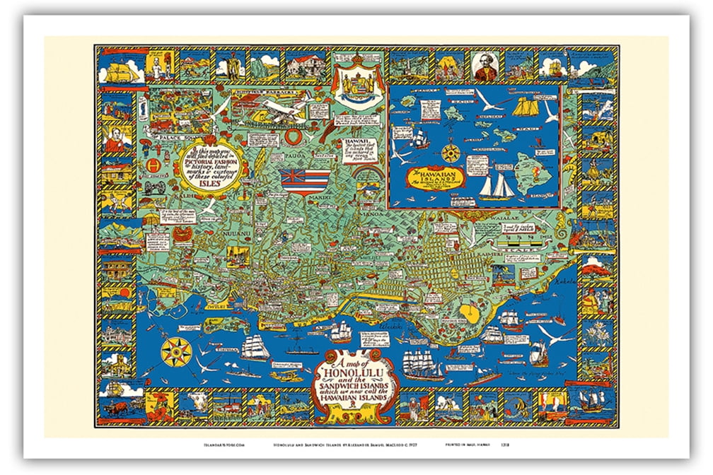 Honolulu and the Sandwich Islands - Hawaiian Islands - Vintage ...