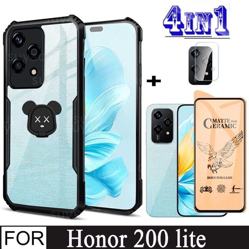 Honor 200 Lite Shockproof Phone Case for Honor 200 90 Lite 4 in 1 Full ...