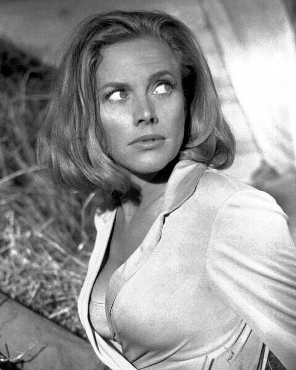 Honor Blackman shows off her cleavage as Pussy Galore in Goldfinger 16x20 poster - Walmart.com